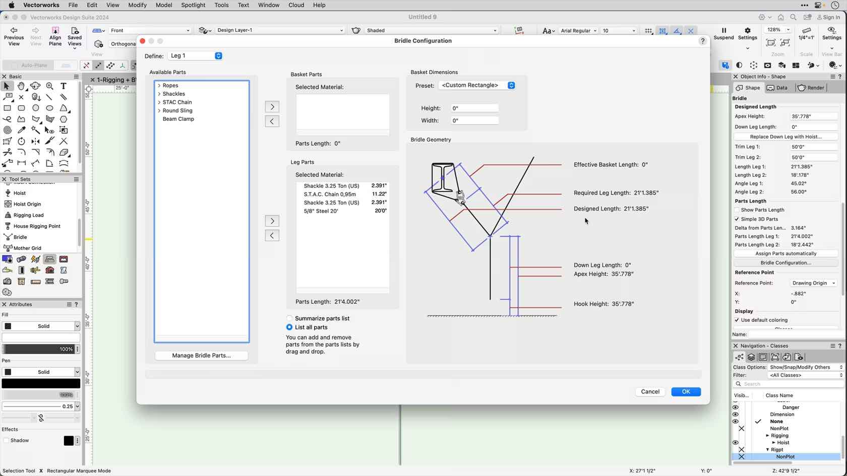 Bridle Components 2024 Vectorworks University